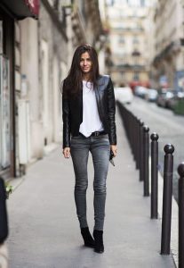 Como combinar jean gris 2025 - Outfits Mujer - Muy Trendy