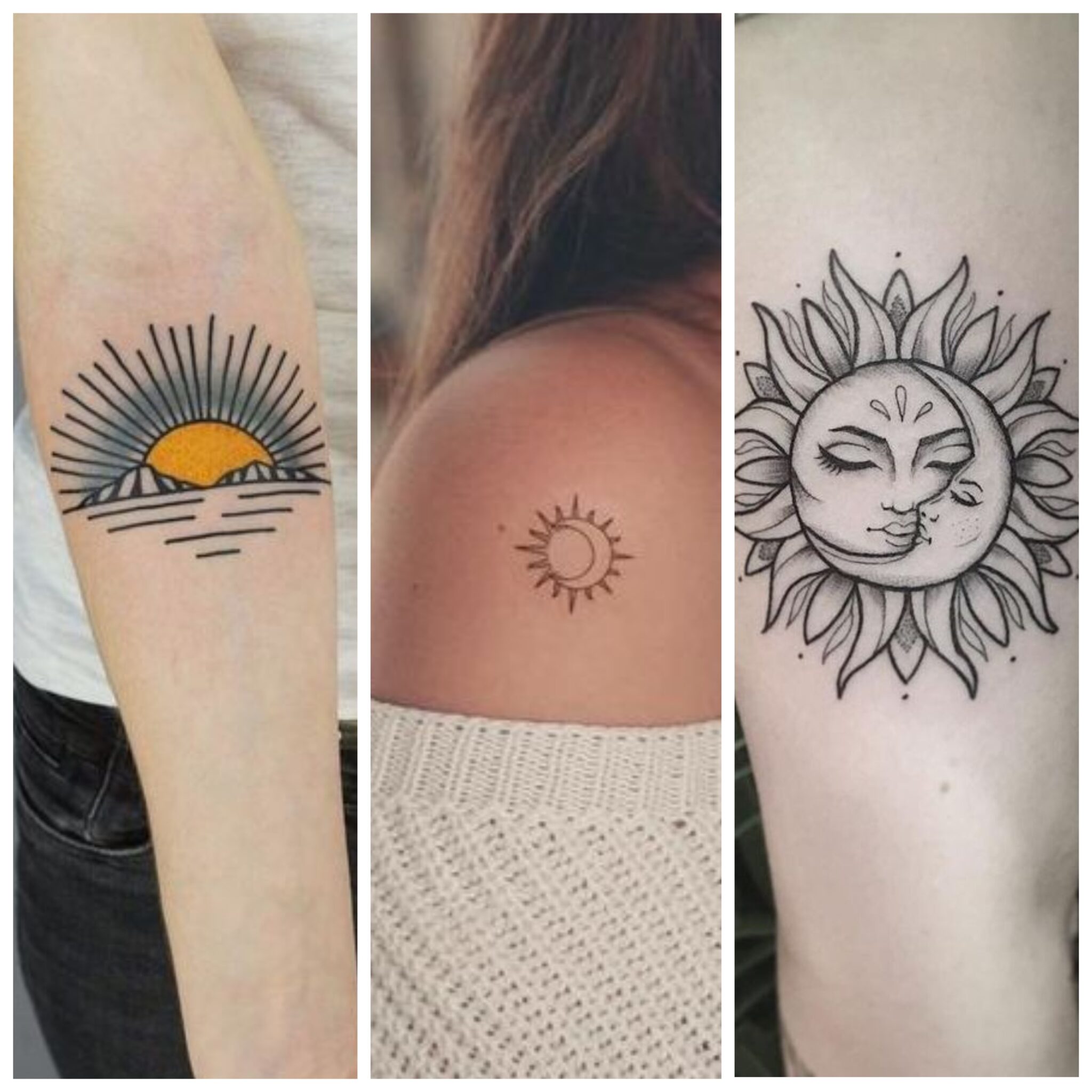 Tatuaje del sol y la luna para mujeres 2025 - Ideas y significado - Muy ...