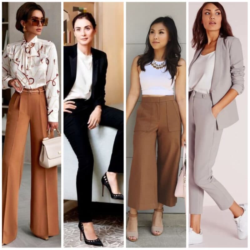 Outfits casual elegante con pantalón negro de vestir 2024 - Muy Trendy