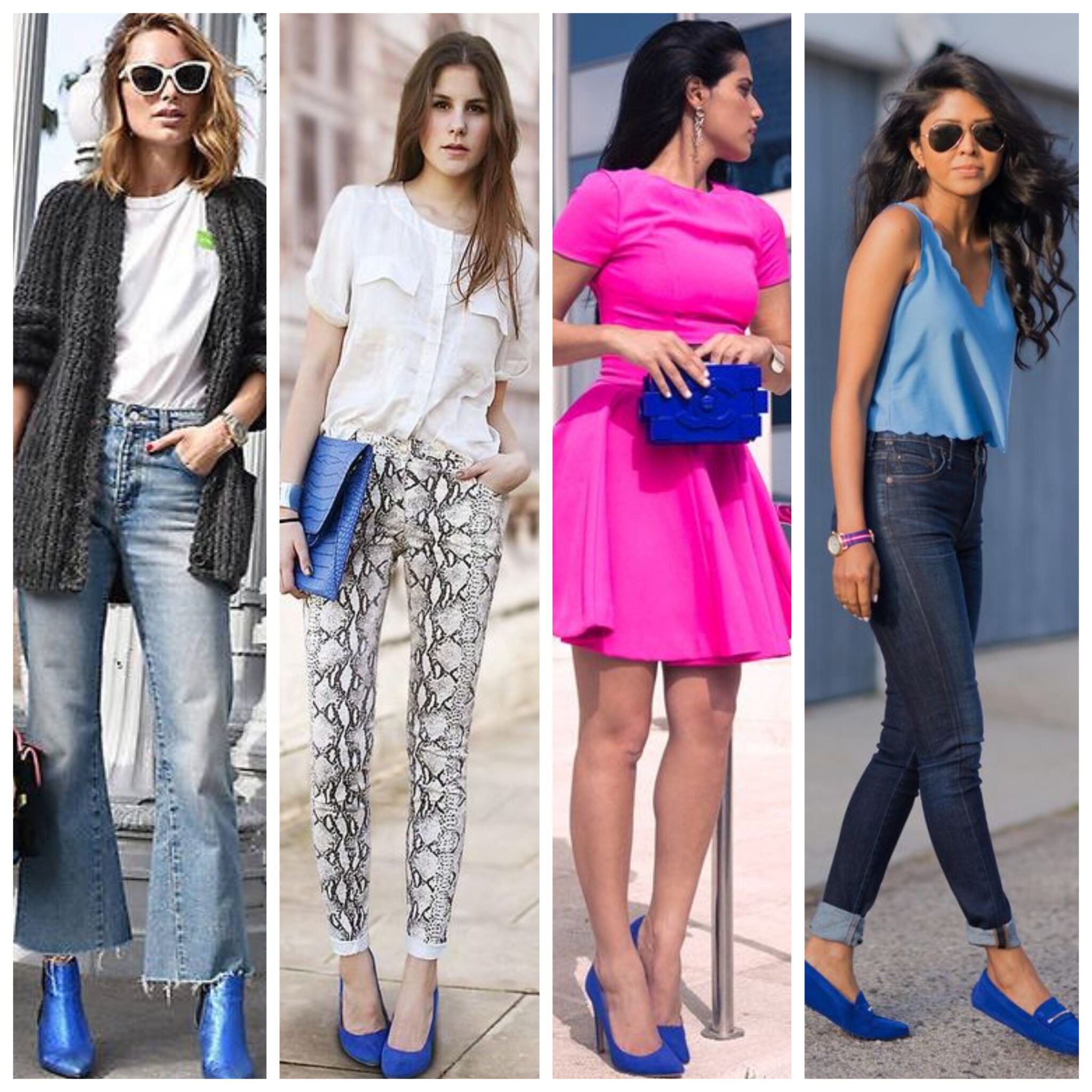 Como combinar un pantalón azul eléctrico - Outfit Mujer 2024 - Muy Trendy