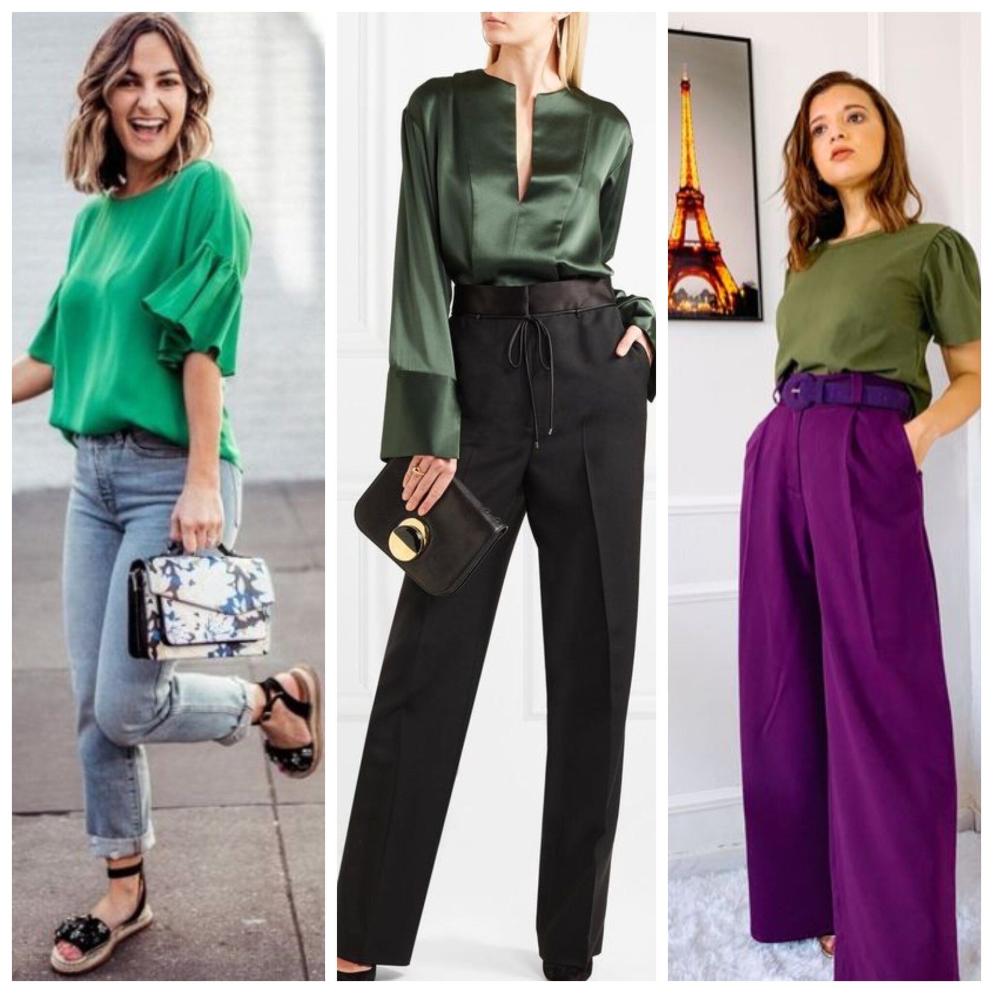 Outfits con blusa verde para mujer 2026 - Muy Trendy