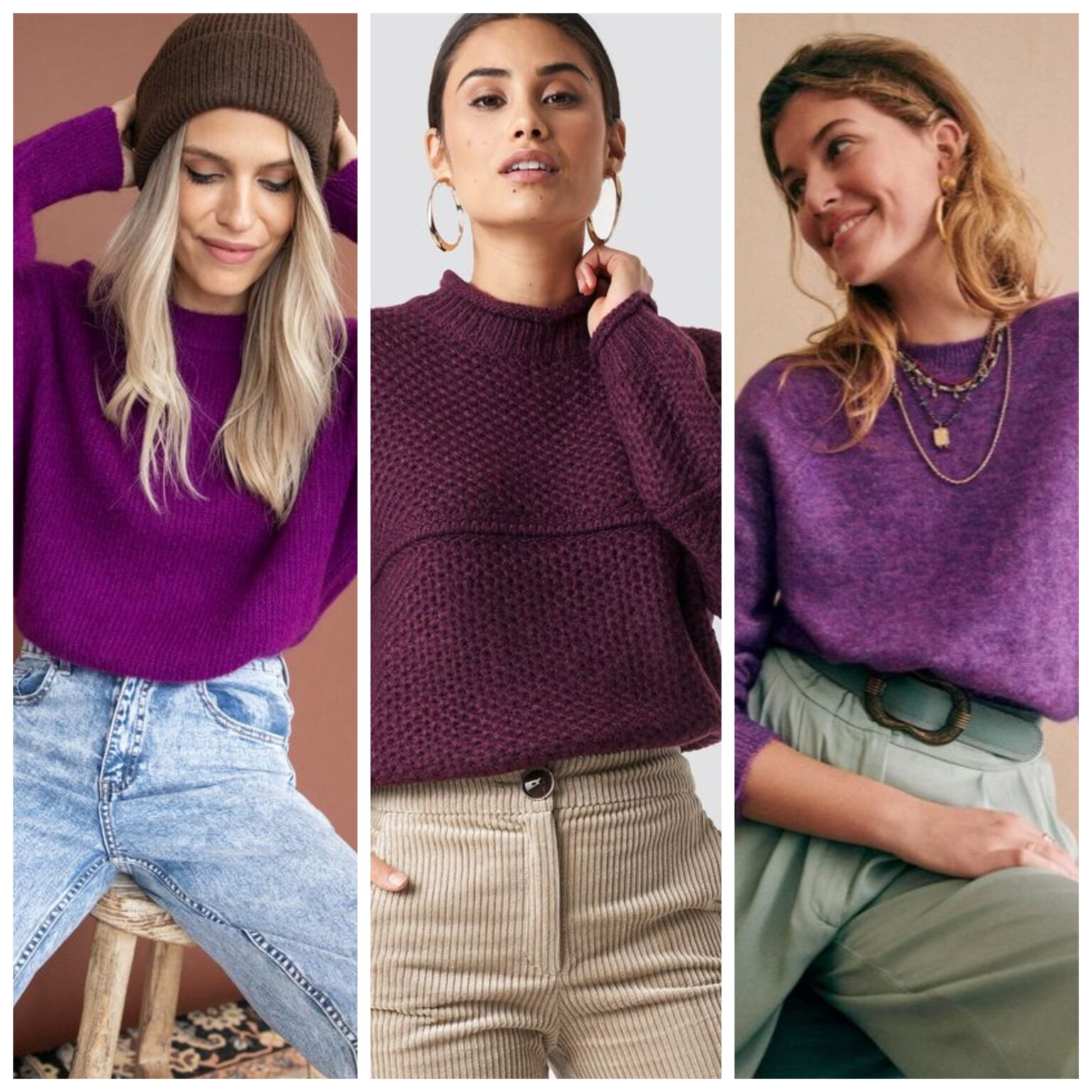 Outfits con pantalón morado o violeta - Como combinarlo 2026 - Muy Trendy