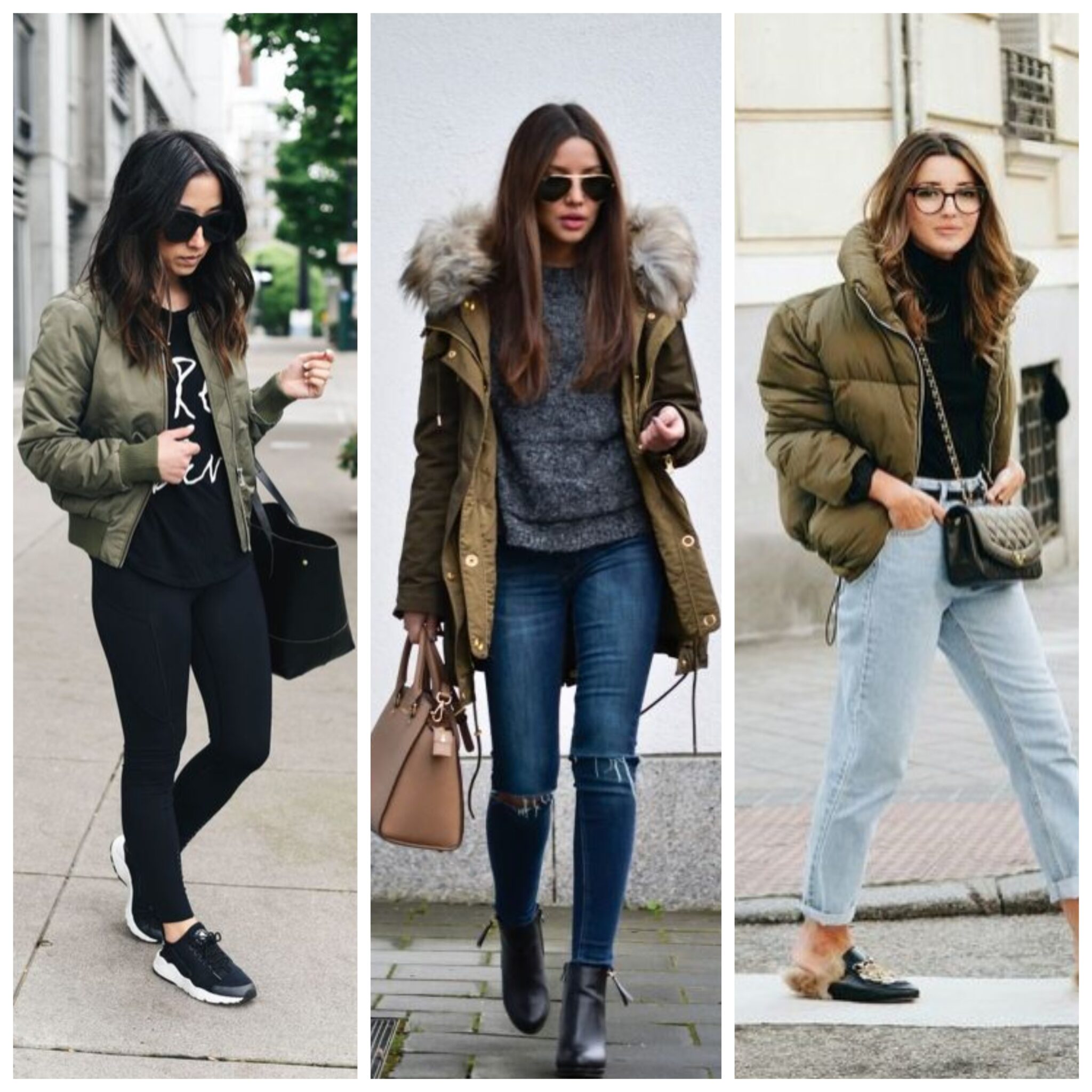 Como combinar Pantalón verde oliva o militar - Outfit mujer 2025 - Muy ...