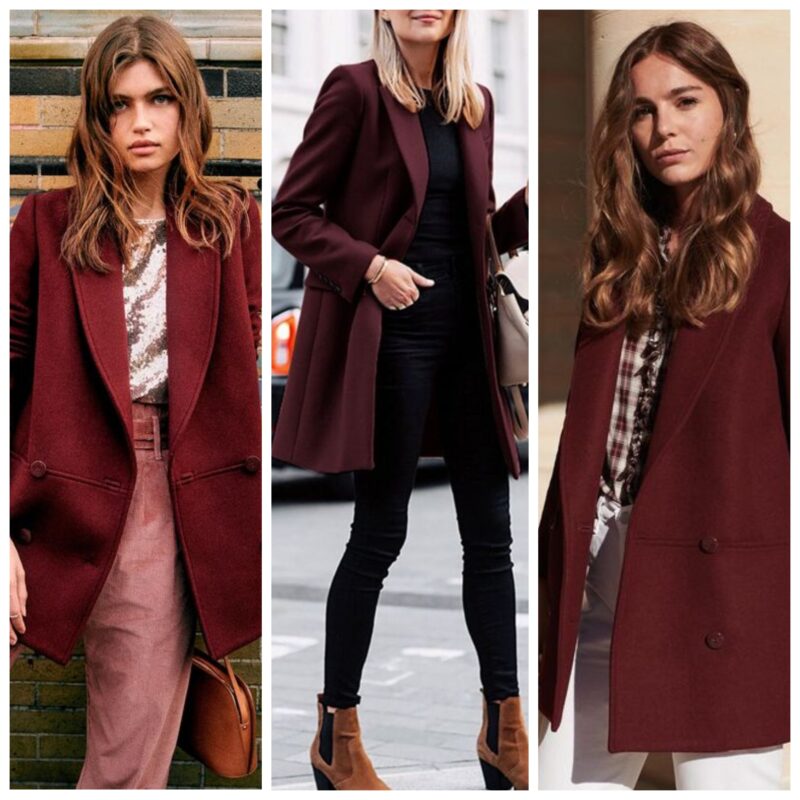 Como combinar un blazer bordo 2026 - Outfit mujer - Muy Trendy
