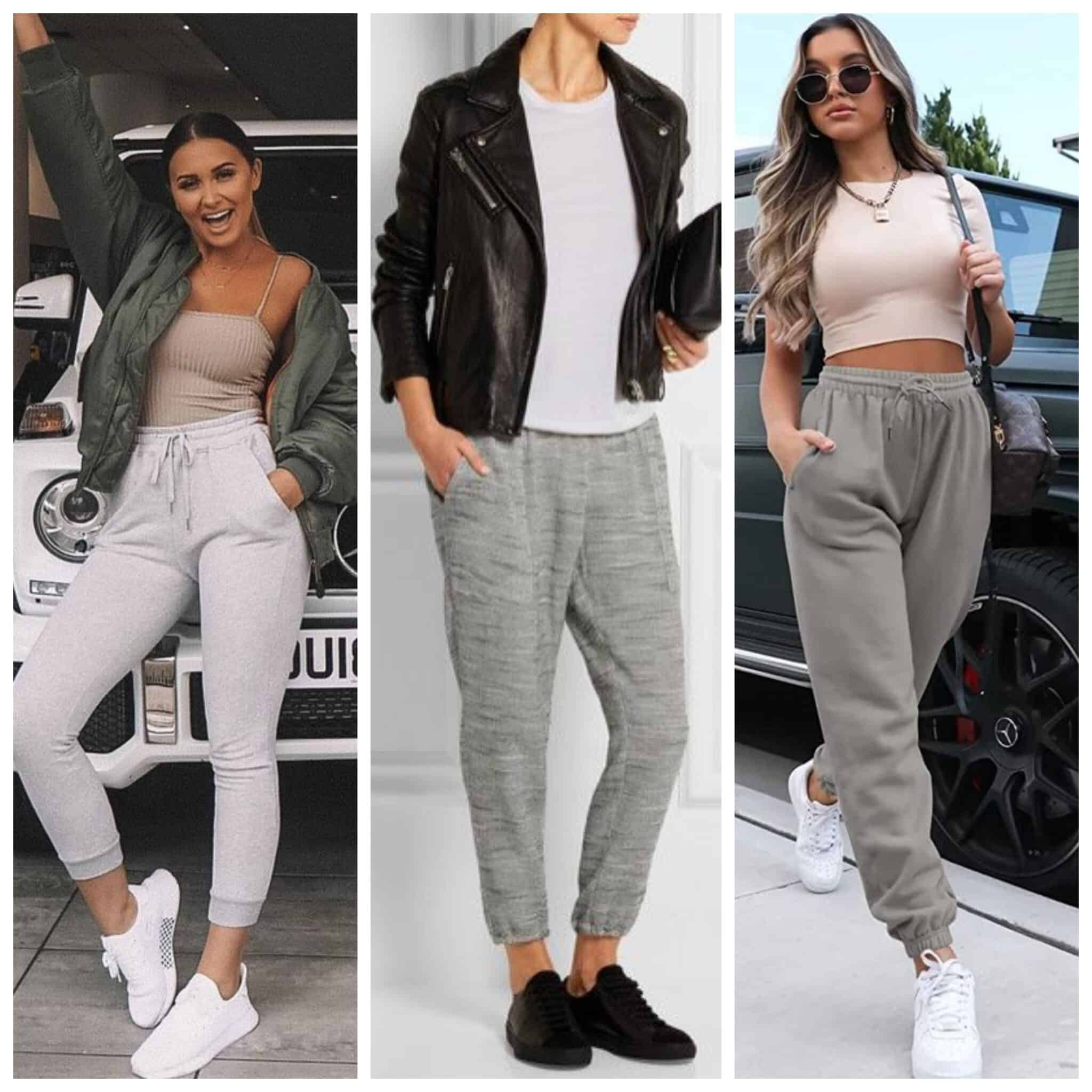 Como combinar Jogger gris - Outfits mujer 2025 - Muy Trendy
