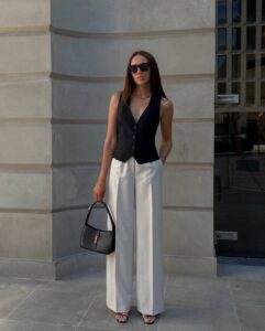 Como combinar un chaleco negro - Outfit mujer 2025 - Muy Trendy