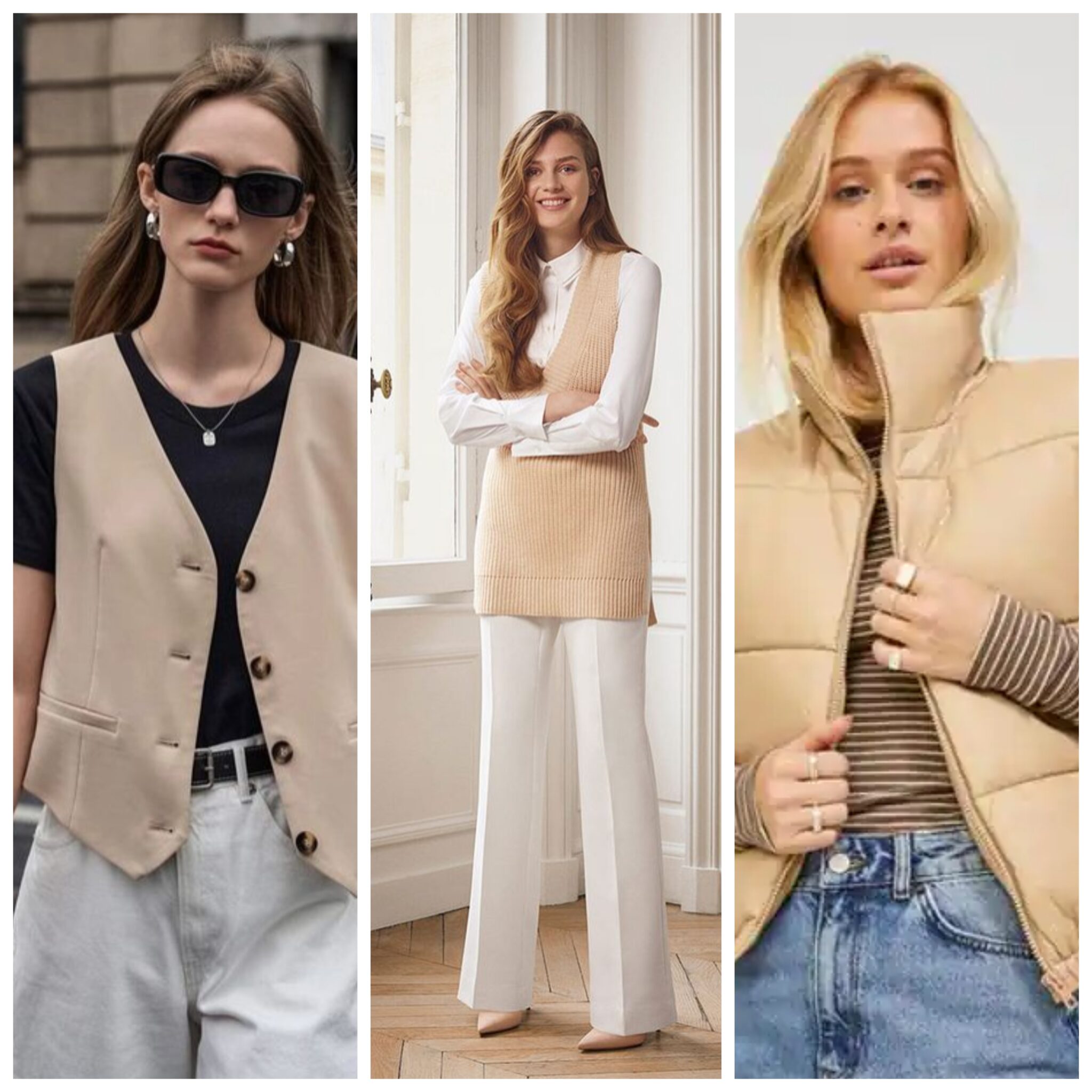 Como combinar chaleco blanco 2025 - Outfits mujer - Muy Trendy